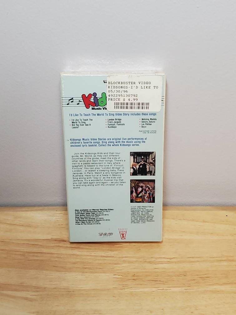 Kidsongs Id Like To Teach The World To Sing Vhs