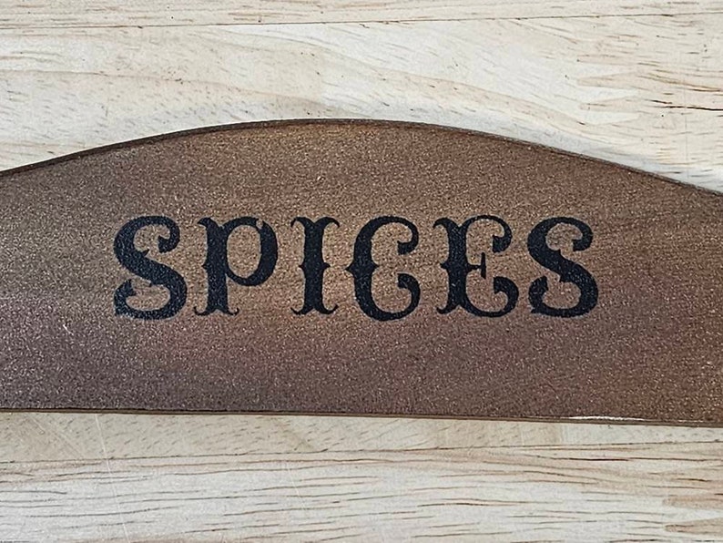 Vintage Gail Craft Wooden Spice Rack With 6 Glass Labeled Apothecary ...