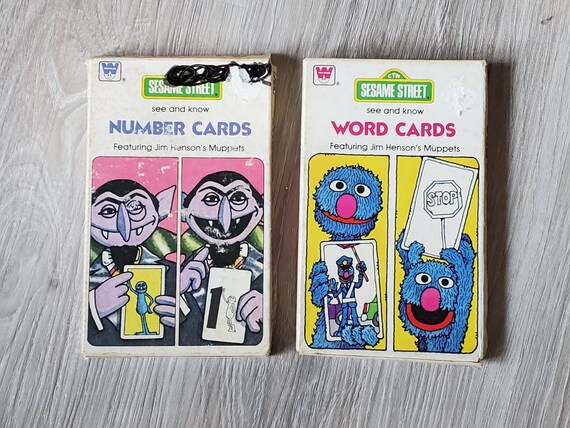 Vintage Sesame Street Preschool See & Know Cards - Etsy