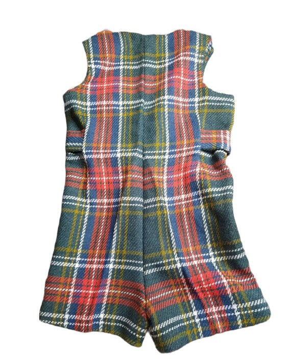 Vintage Jack Tar Togs Plaid One Piece Romper - Gem