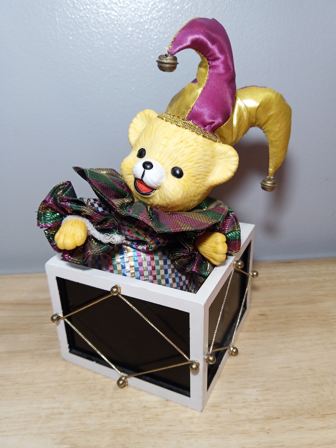 Vintage 1989 San Francisco Music Company Bear Jester Music Box - Etsy