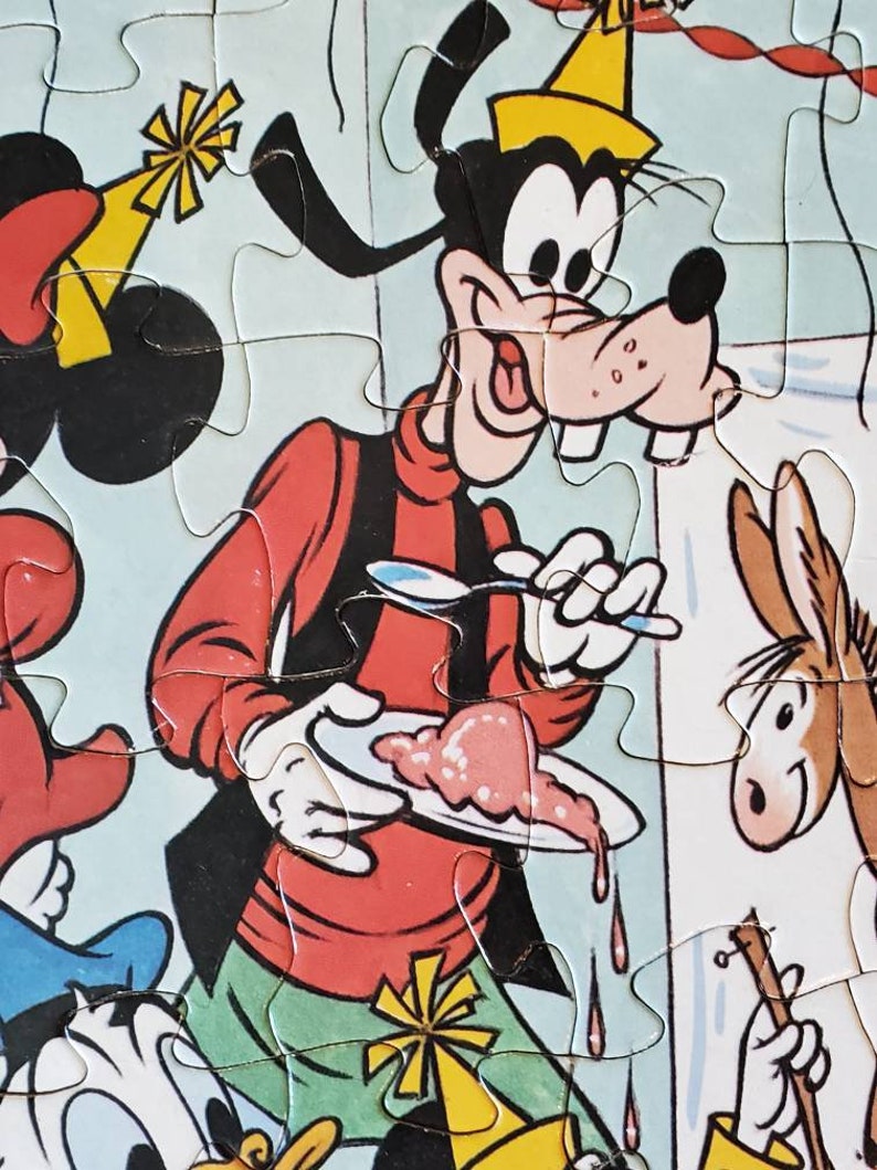 Vintage Disney Mickey Mouse Jigsaw Puzzle - Etsy