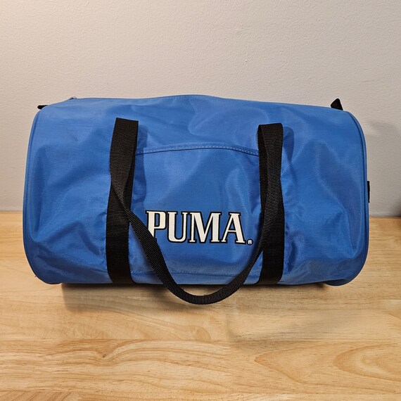 Vintage 1985 Puma Performer Blue Gym Bag Tote Bag - Gem