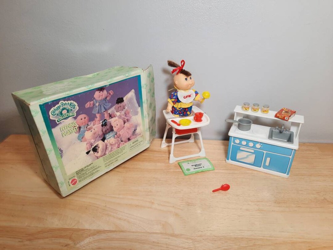 Vintage 1997 Cabbage Patch Kids Feeding Playset - Etsy
