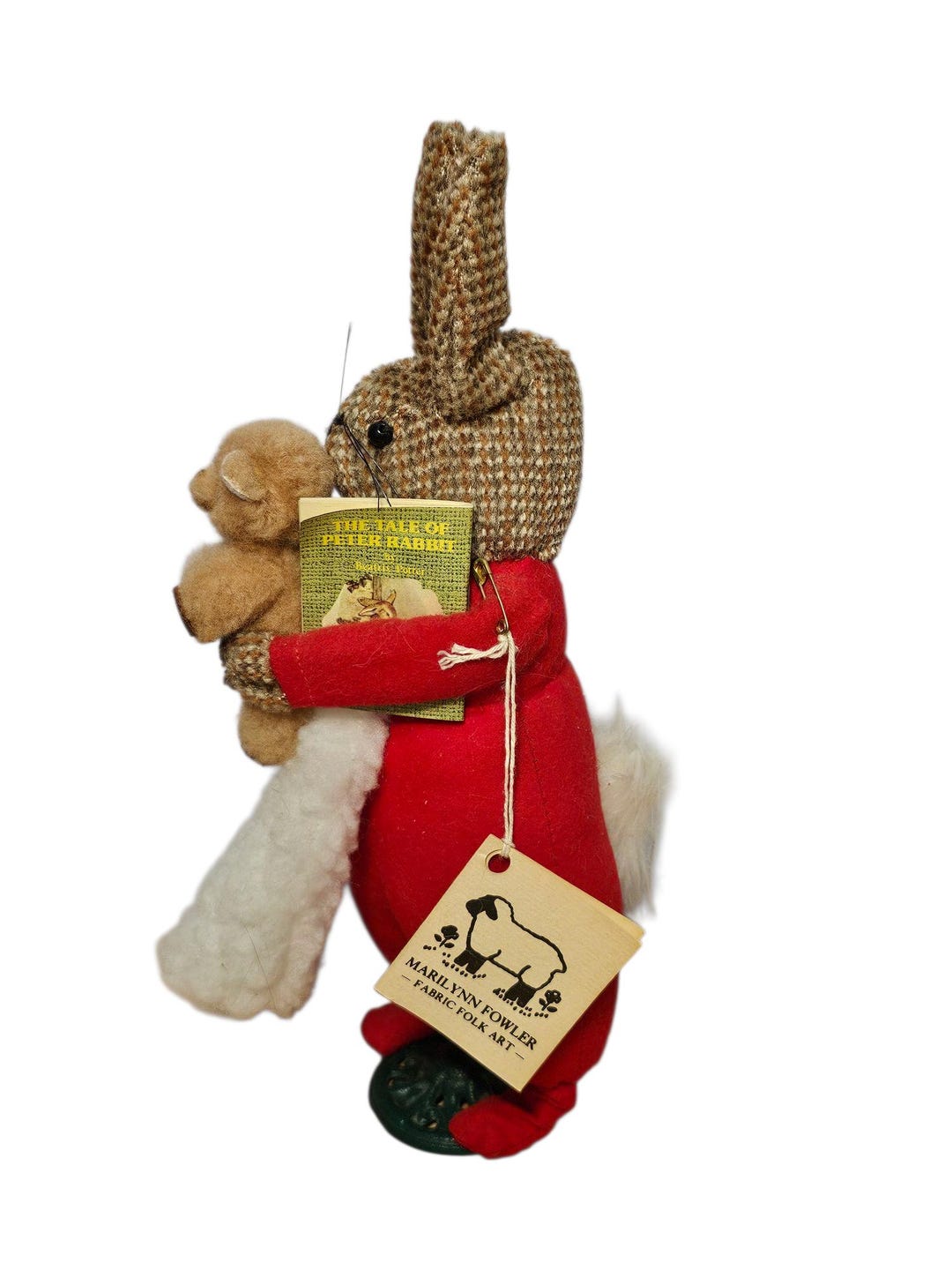 Vintage Rare 80's Marilynn Fowler Fabric Folk Art Bunny - Etsy