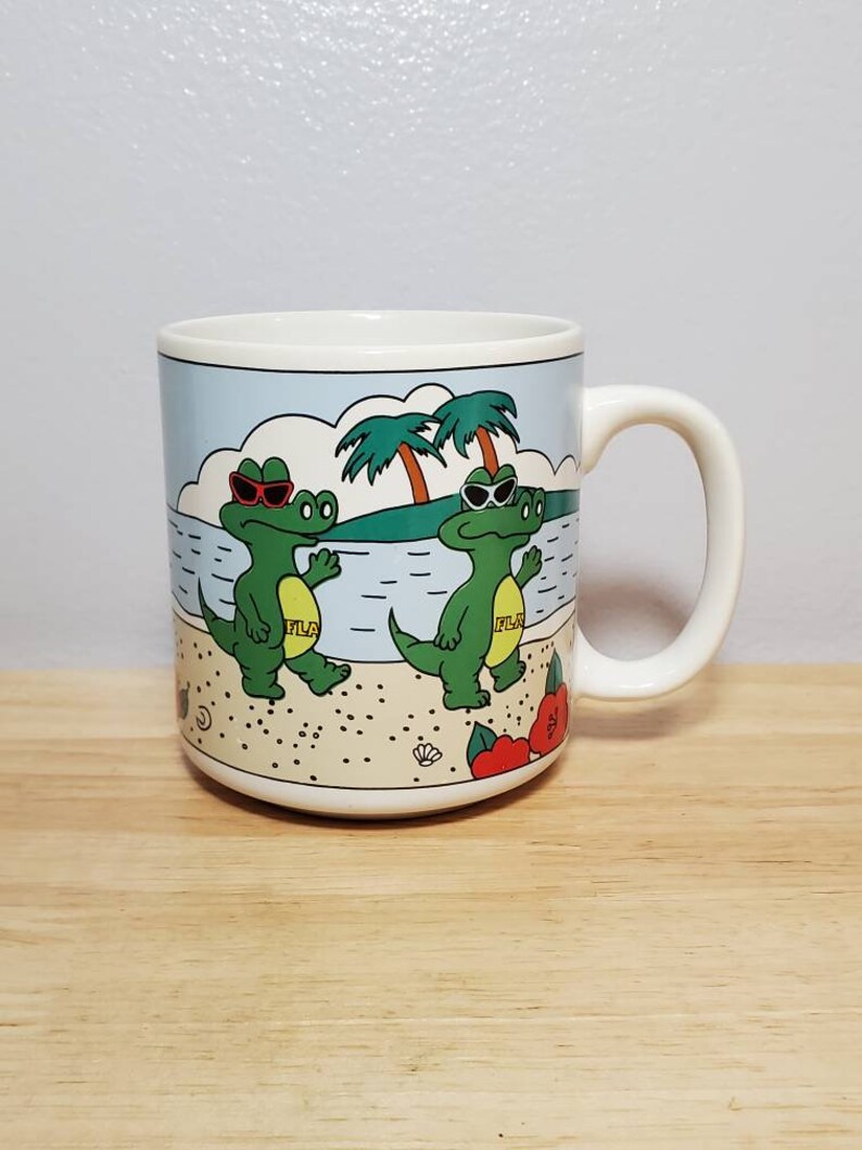 Vintage Florida Alligator Coffee Mug - Etsy