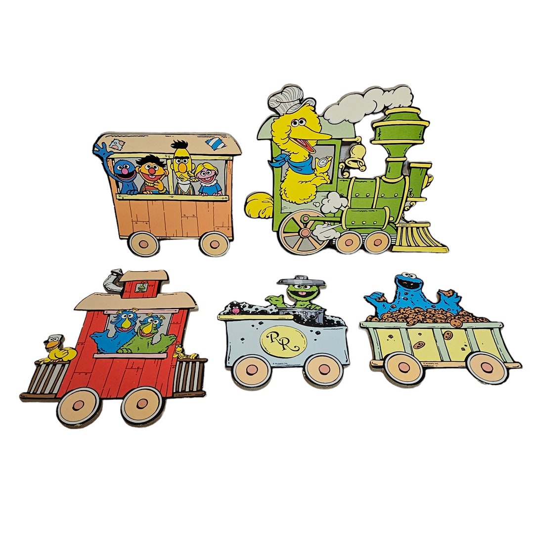 Vintage Dolly Toy Sesame Street Muppets Train Kids Room Wall Decor - Etsy
