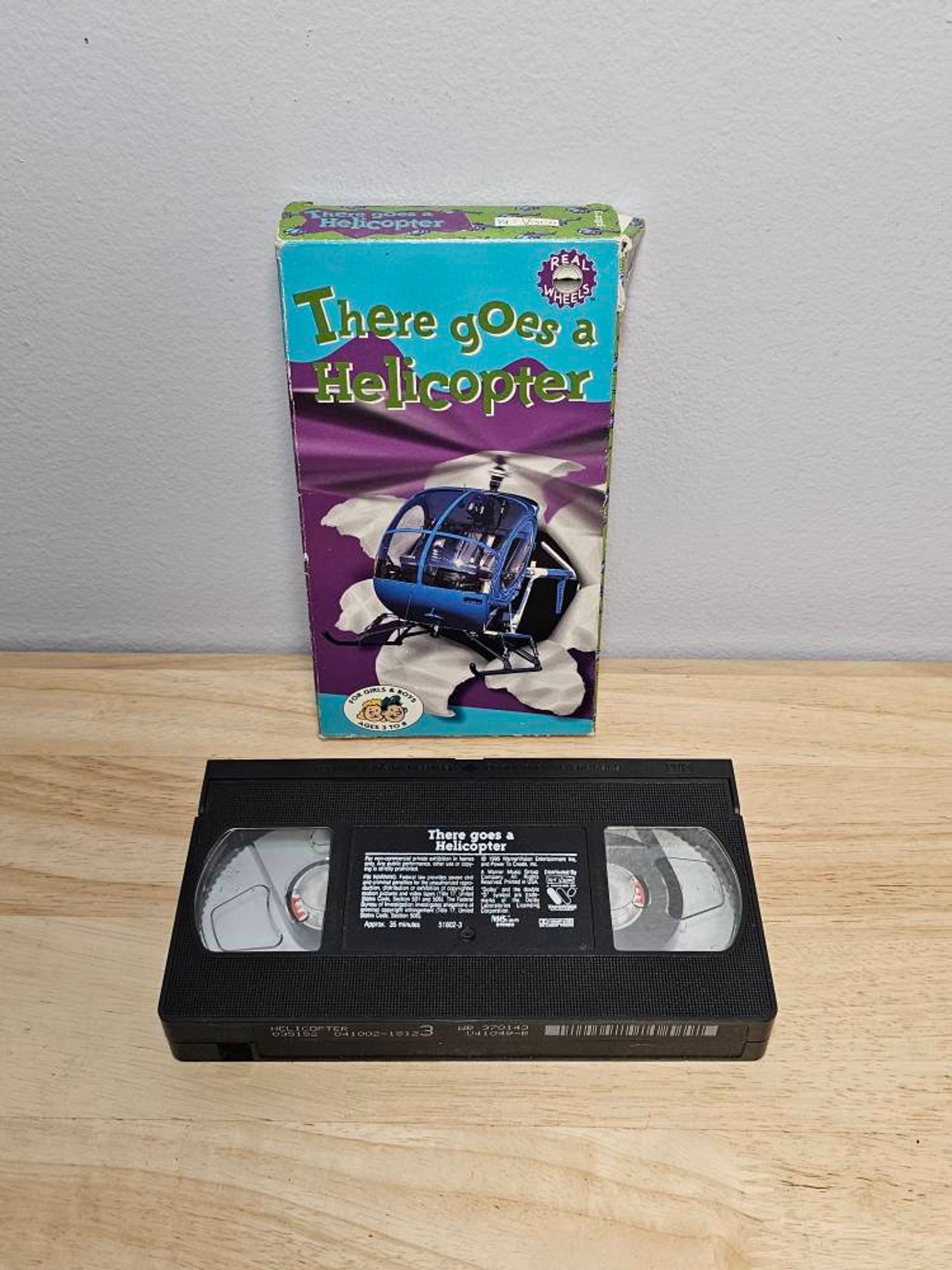 Vintage 90's Kid Vision Real Wheels There Goes A... VHS Tape Lot of 5 ...