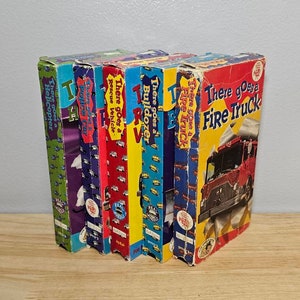 Vintage 90's Kid Vision Real Wheels There Goes A... VHS Tape Lot of 5 ...