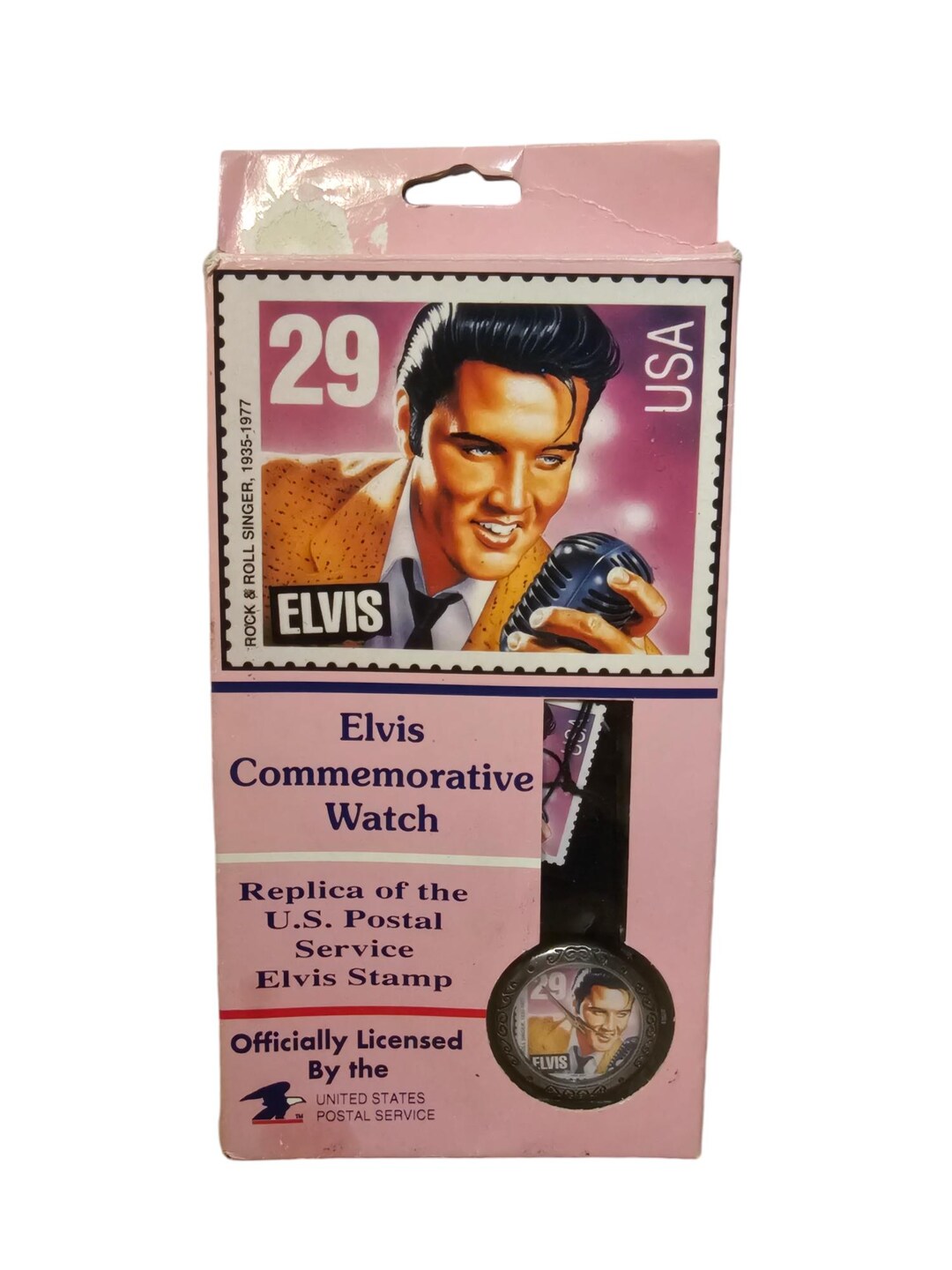 Vintage 1993 Elvis Presley USPS Commemorative Stamp Wrist Watch New in ...