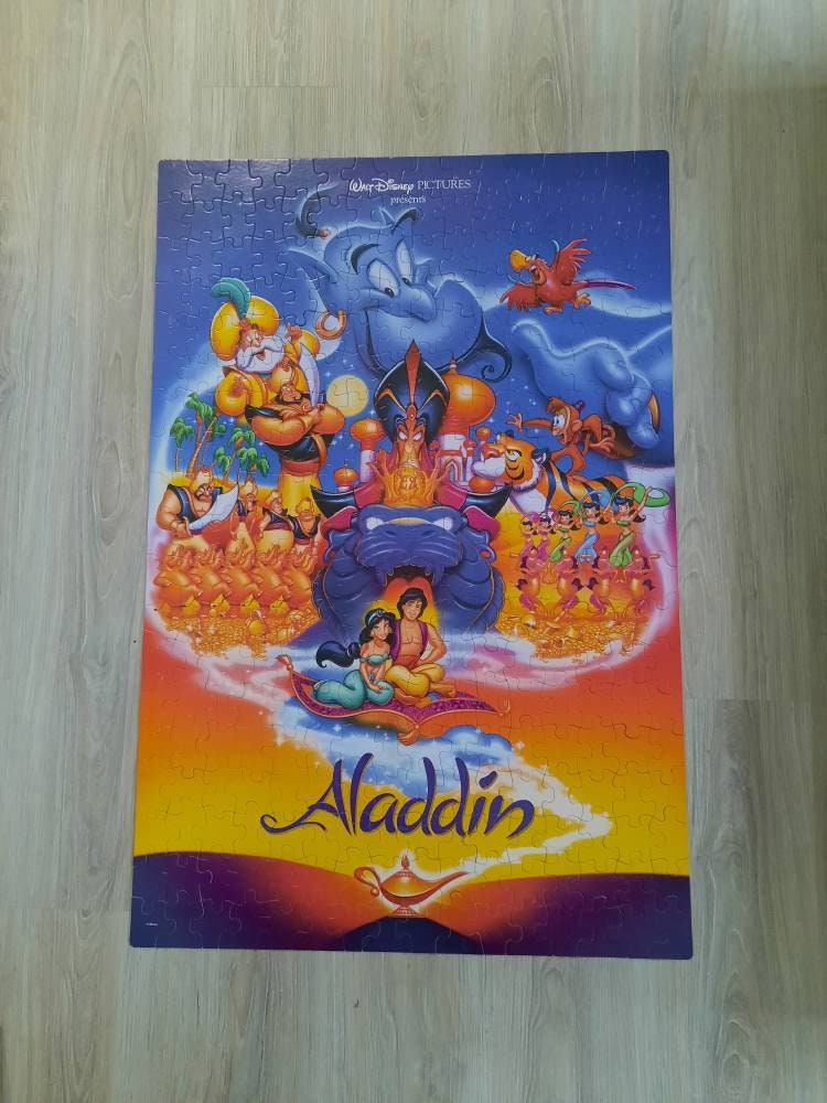Vintage Disney Aladdin Movie Poster Puzzle - Etsy