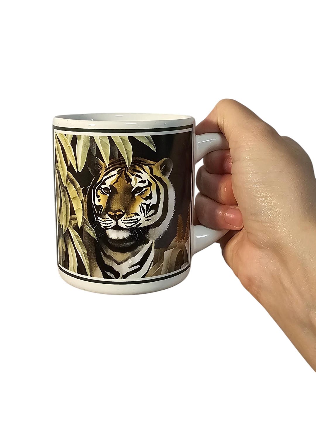 Vintage 1985 Laura Regan Applause Inc 12oz Tiger Coffee Mug - Etsy