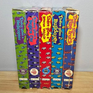 Vintage 90's Kid Vision Real Wheels There Goes A... VHS Tape Lot of 5 ...