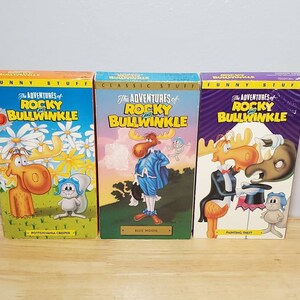 The Adventures of Rocky and Bullwinkle VHS Set of 3 - Etsy