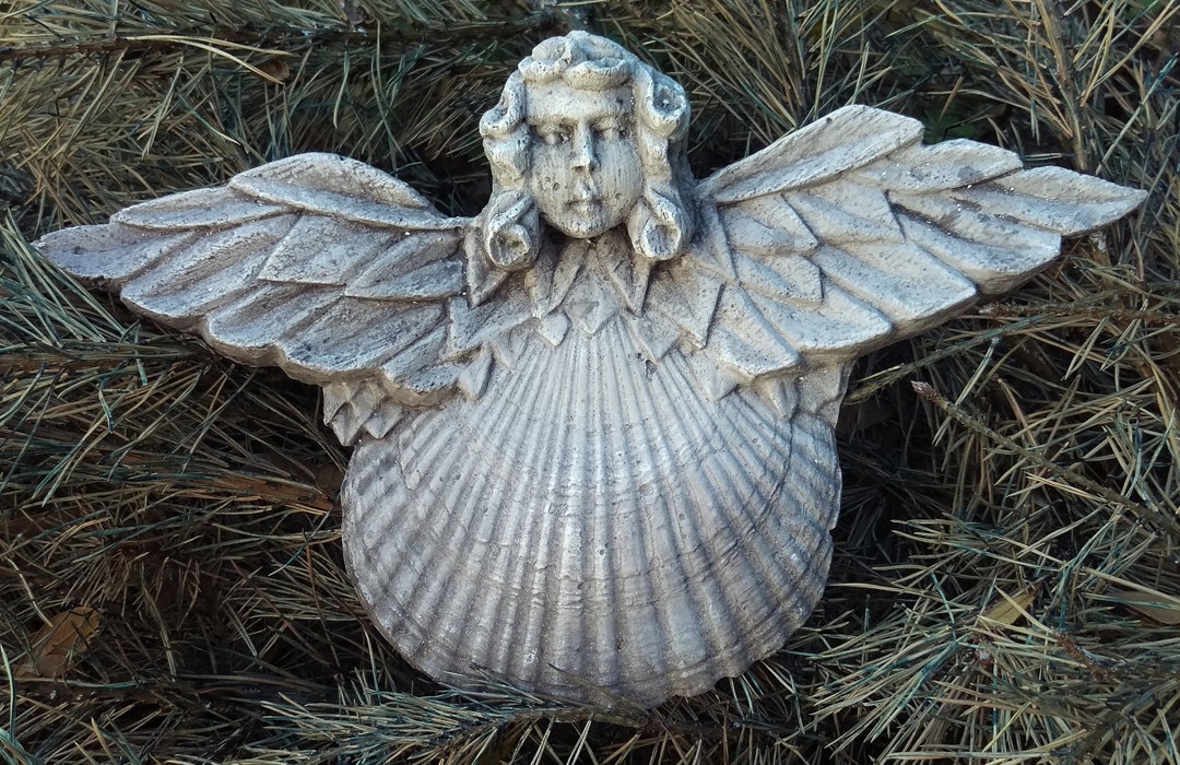 Victorian Mourning Angel Statue, Antique Cemetery Grave Marker Replica ...