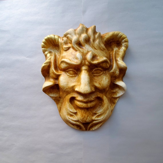 Satyr Wall Hanging/plaster Pan Wall Art/pan Wall Art/forest | Etsy