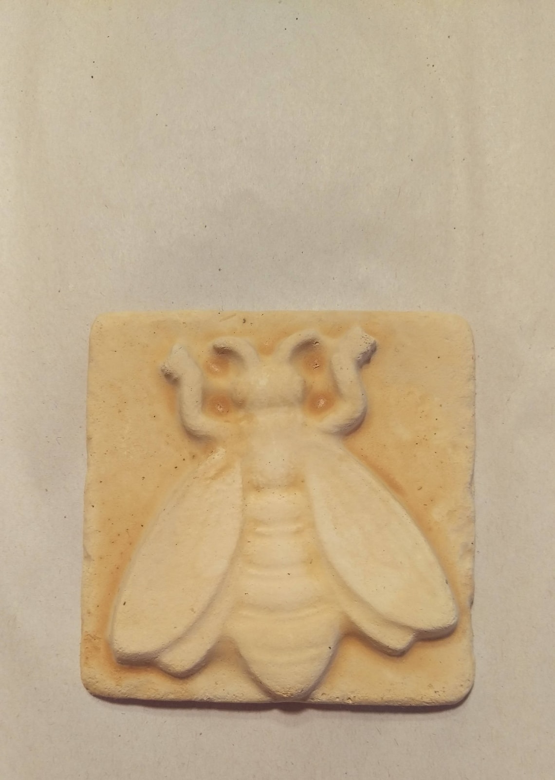 Classic Bee Small Wall Hanging or Plaque in Lightweight Cement - Etsy
