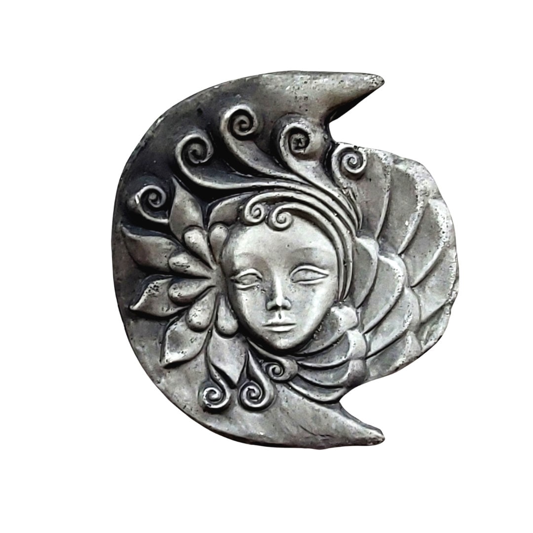 Moon Sprite Wall Hanging in Parisian Stone Finish/artemis/moon Goddess ...