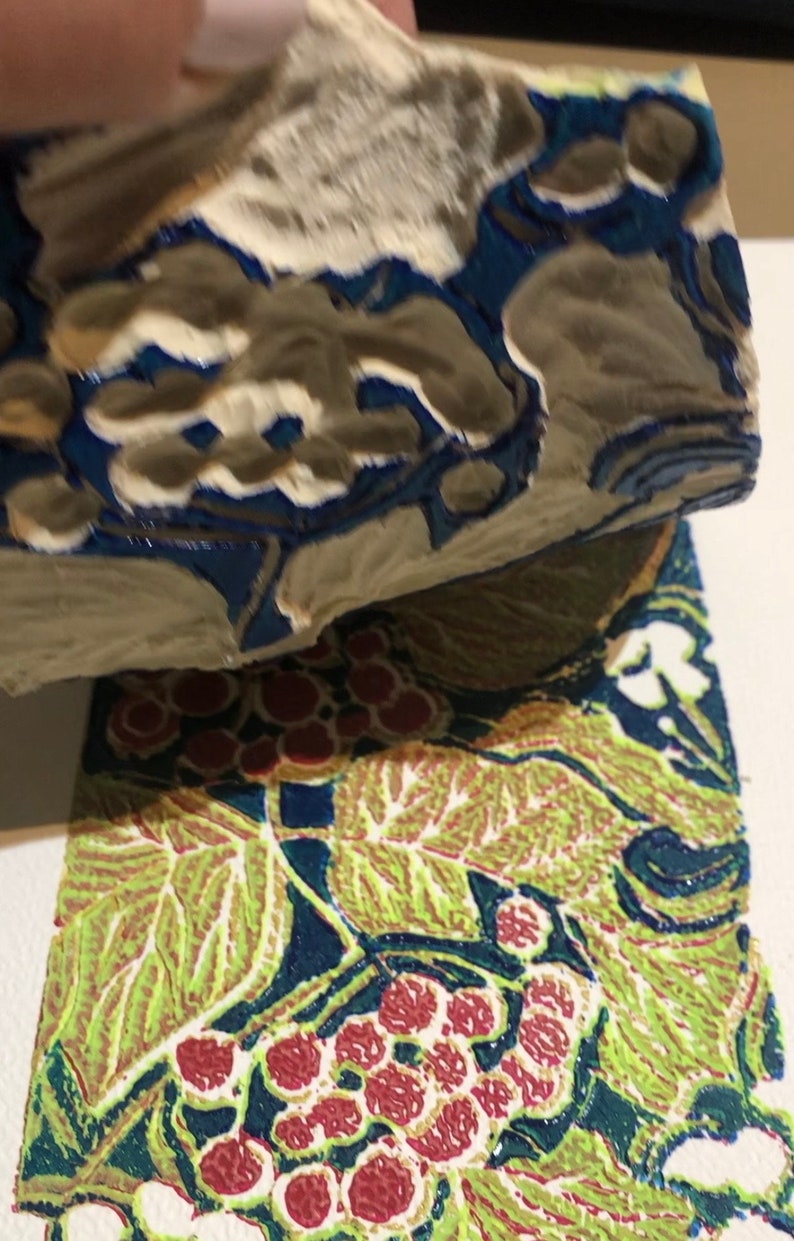 Ukrainian Art Original Linocut Print of Kalyna, Guelder Rose, Original ...