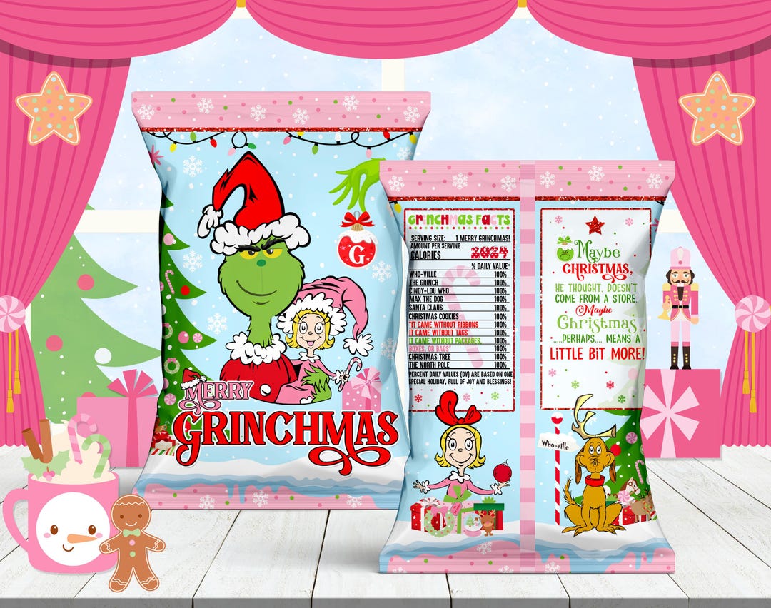 Grinch Favors, Cindy Lou Grinch, Grinch Treat Bag, Grinch Party, Grinch ...
