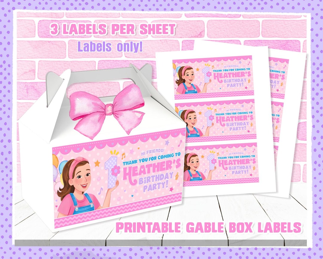 Ms Rachel Gable Box Label, Ms Rachel Birthday, Ms Rachel Gable Box, Ms ...