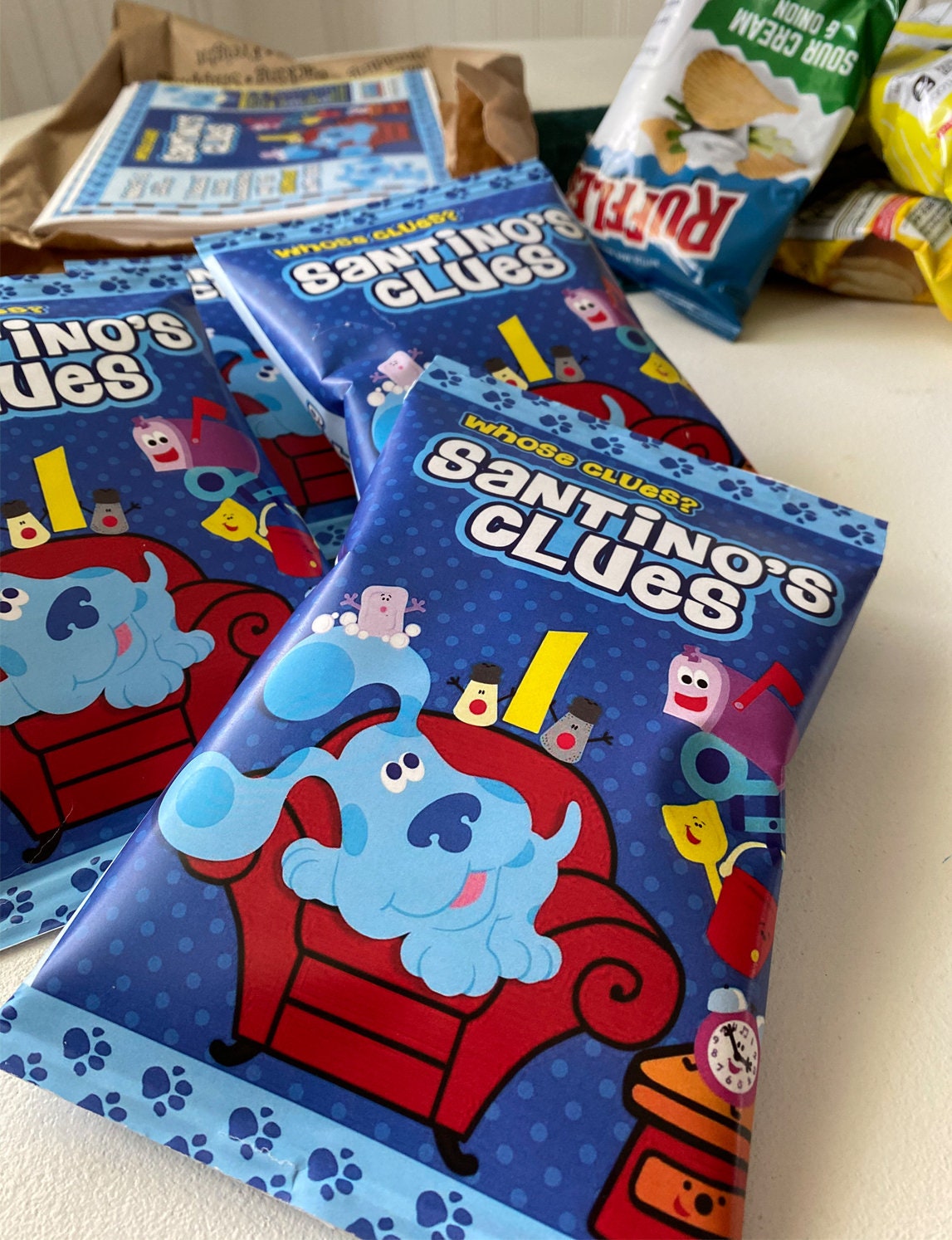 Blues Clues Inspired Chip Bag - Blues Clues Party Favor - Blues Clues ...