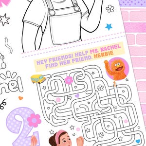 Ms Rachel Activity Sheet, Ms Rachel, Ms Rachel Birthday, Ms Rachel ...