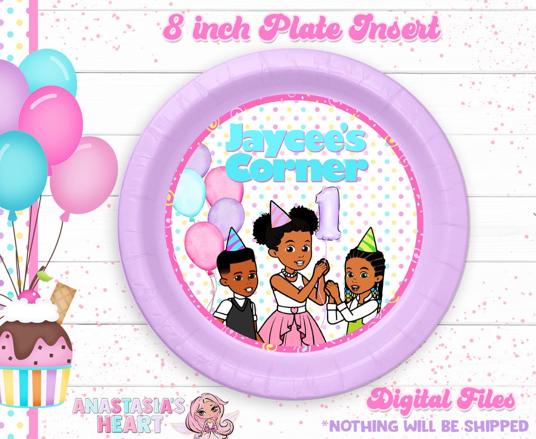 Gracie's Corner Birthday, Gracie's Corner Charger Plate Insert, Gracie's Corner Plate Insert ...