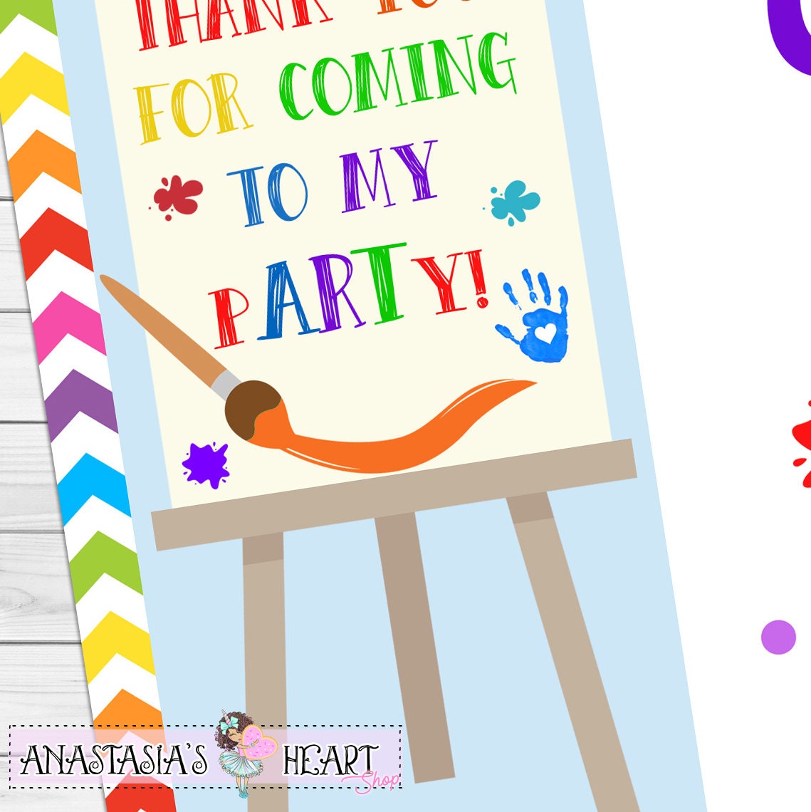 DIGITAL FILES Paint Party Chip Bags, Art Party Chip Bags, Paint ...