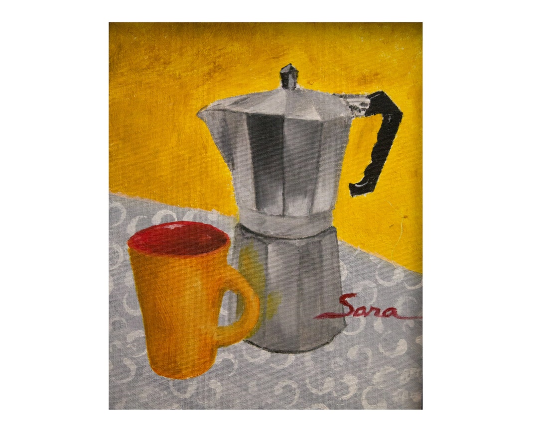 Puerto Rican Art - Cafetera #4 - Etsy