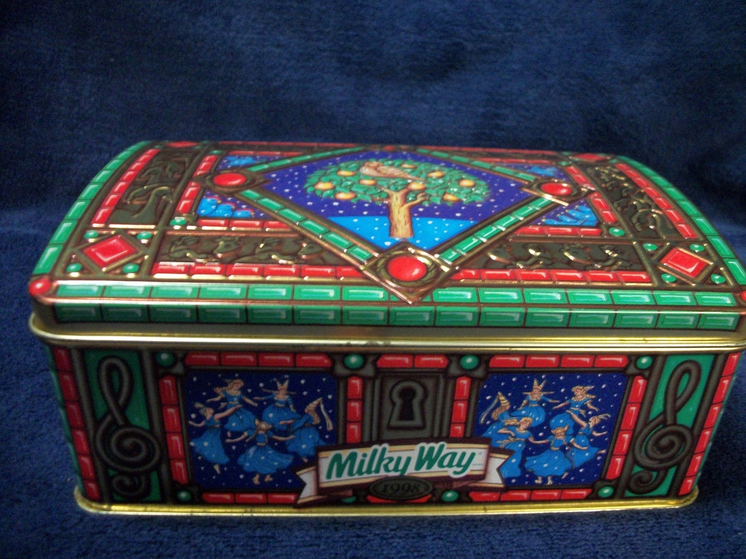 Vintage Milky Way 1998 Limited Edition Canister Tin "the Twelve Days of ...