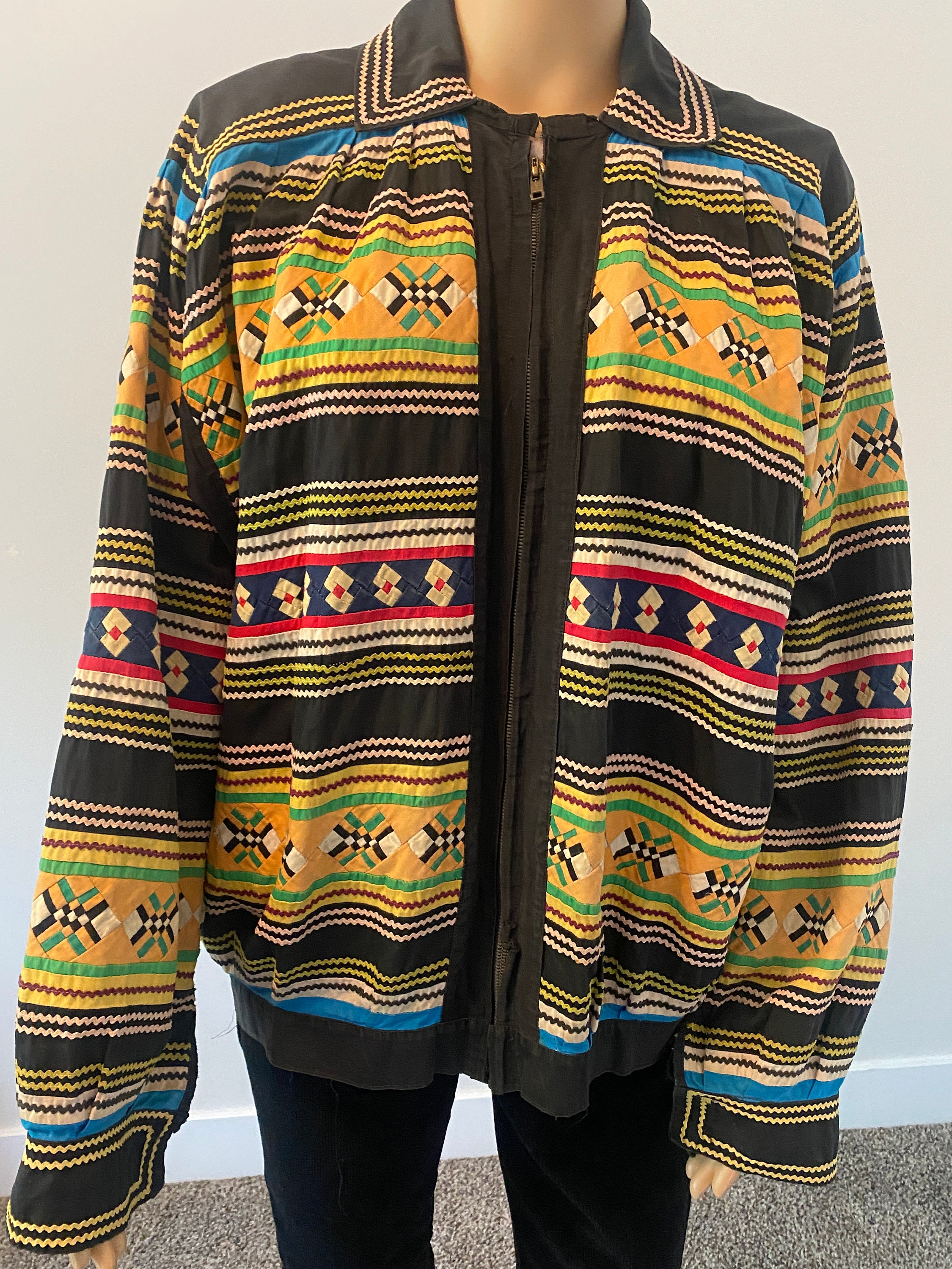 Seminole Indian Patchwork Jacket - Etsy