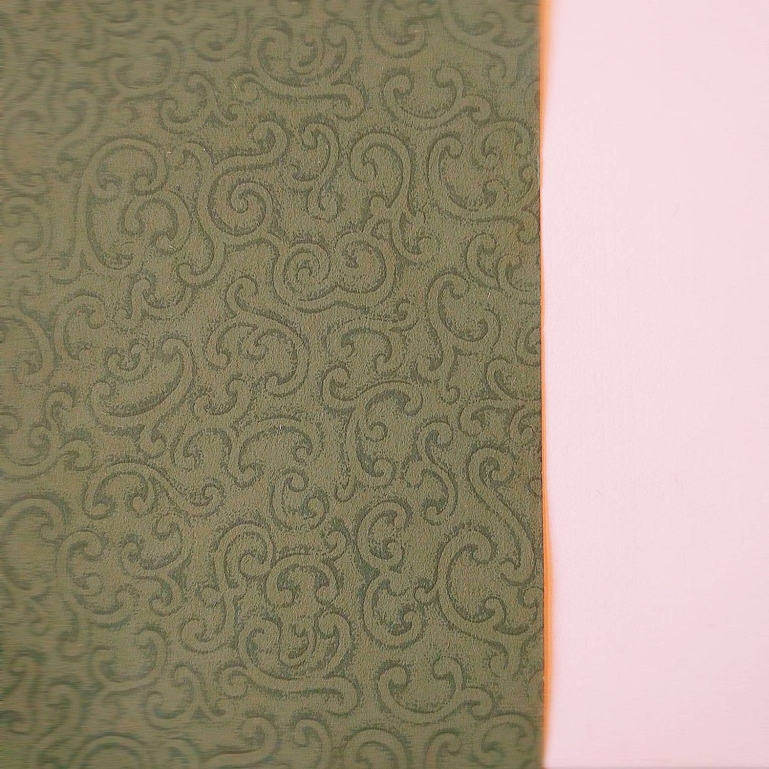 Vintage Wallpaper Green Filigree by Clarence House - Etsy