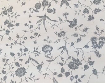 Grey Toile Wallpaper - Etsy