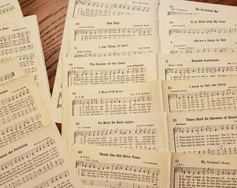 Hymn Pages | Etsy