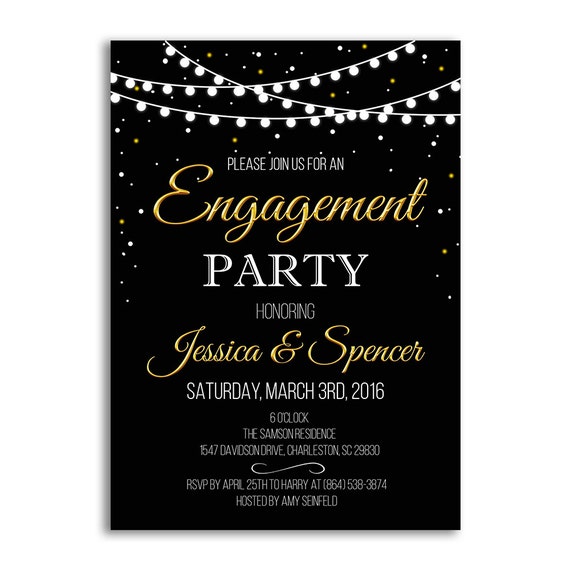 Engagement Party Invitation Engagement Party Ideas Wedding Etsy
