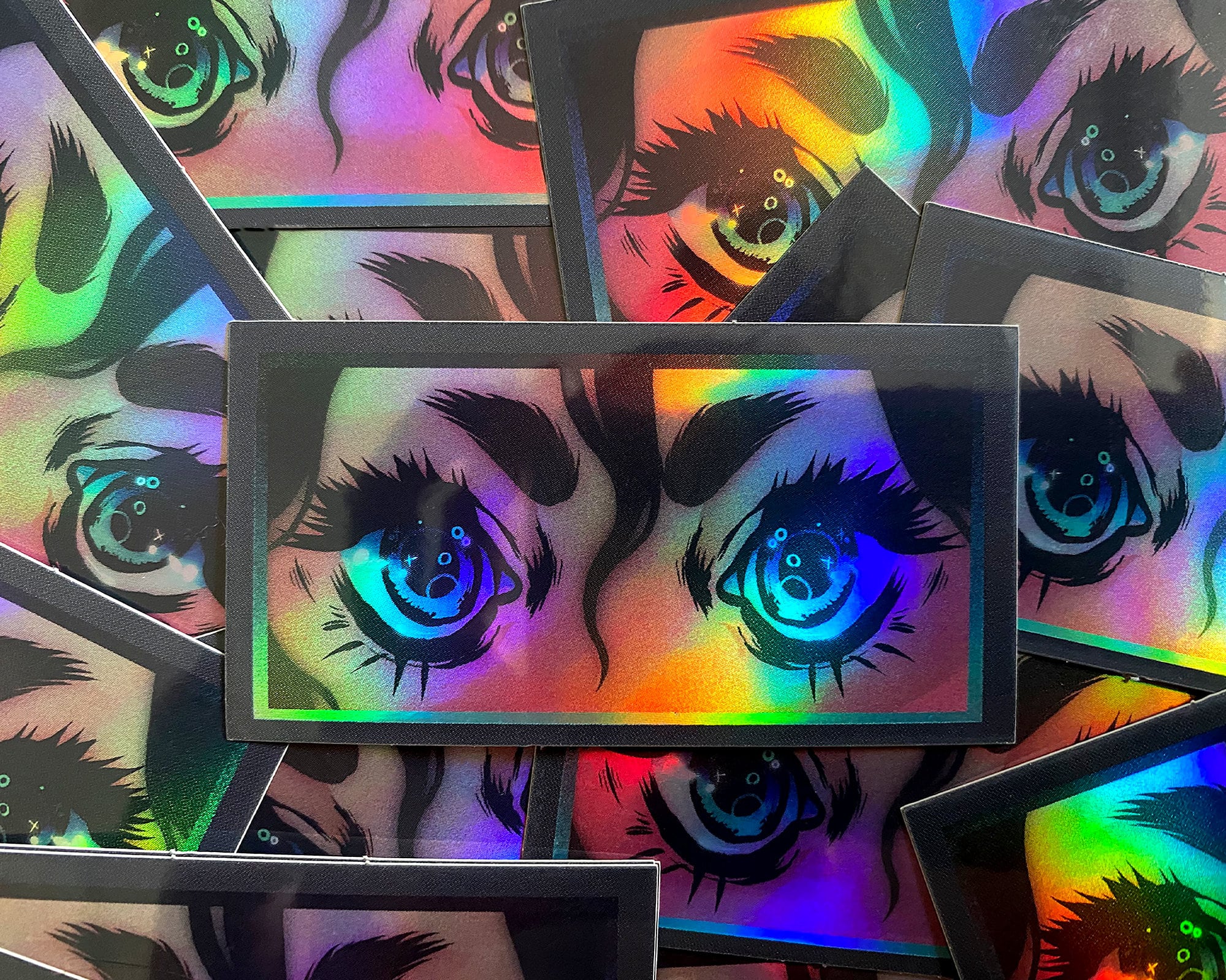 Anime Eyes Sticker - Etsy