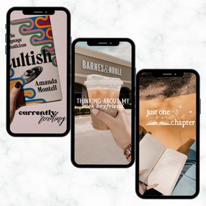 Bookstagram Story Sticker Pack - Etsy