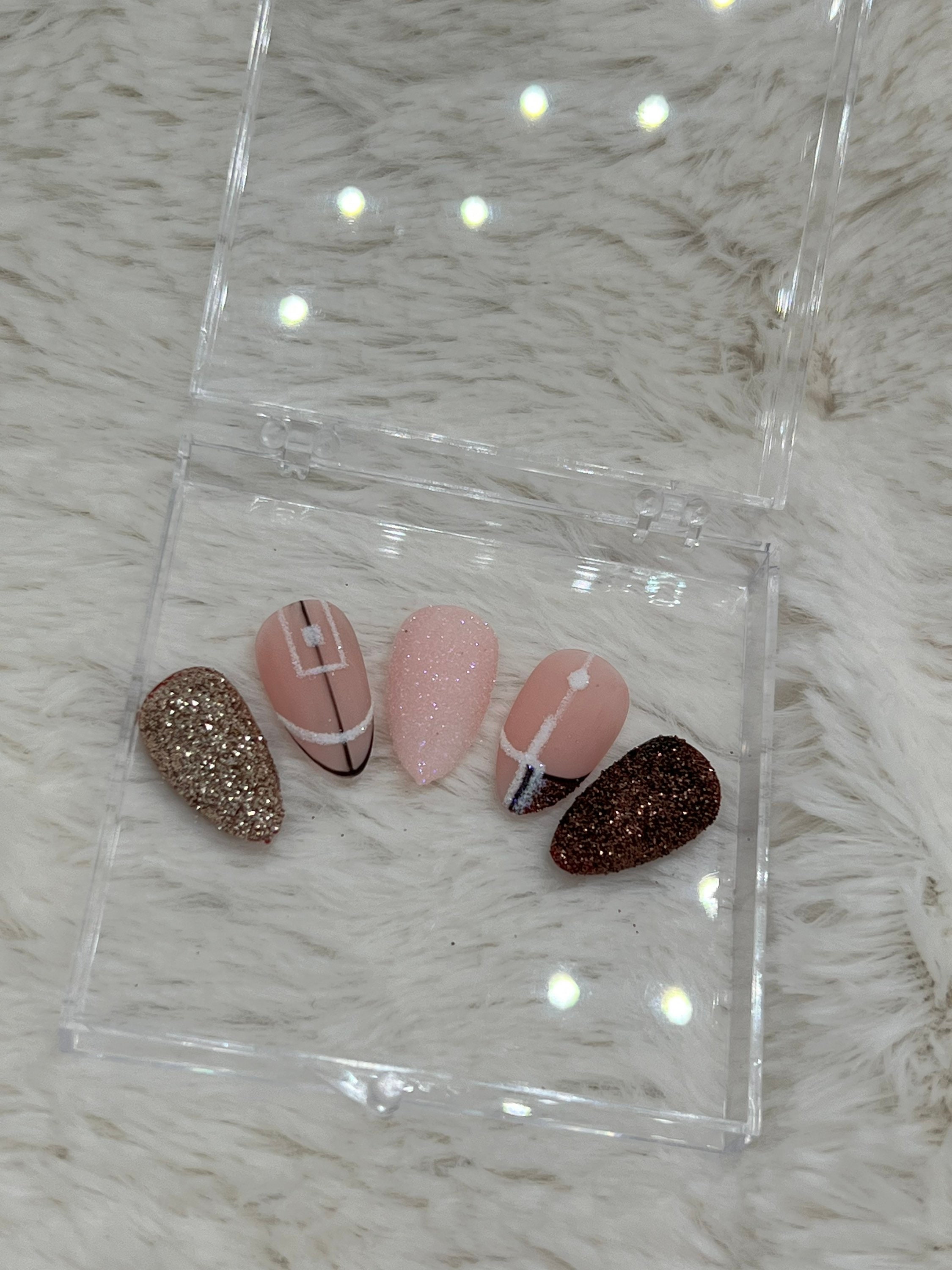 Frenchie Nails and Glitter Set - Etsy