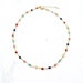 Sarah Cameron Rainbow Crystal Necklace Choker Beaded Stones Bezel Gold ...