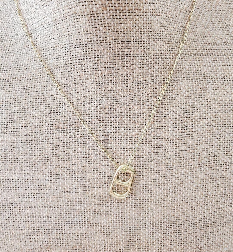 Pop Soda Can Tab Gold Charm Necklace Sarah Cameron OBX - Etsy