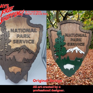 National Park Sign Arrowhead NPS Inspired Sign Nursery - Etsy