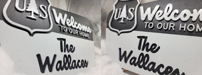 National Park Sign & Forest Service Welcome Sign Family Name - Etsy