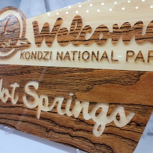 National Forest Service Welcome Sign ACRYLIC - NFS Inspired Family Name ...