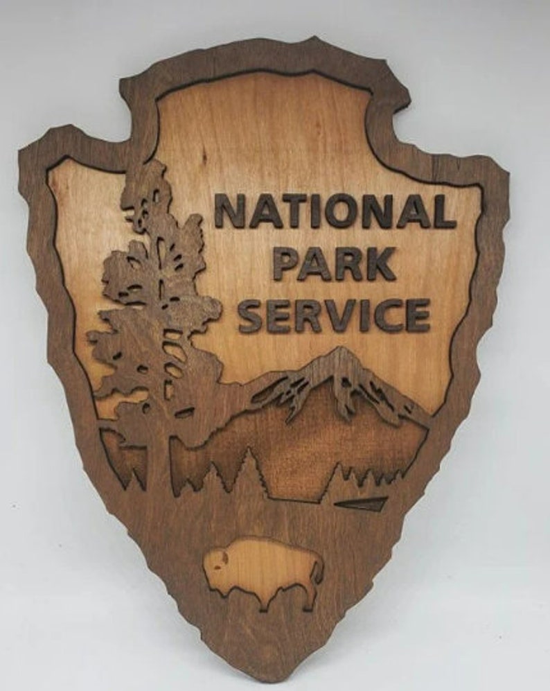 National Park Sign Arrowhead NPS Inspired Sign Nursery - Etsy