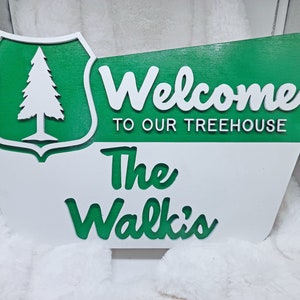 National Park Sign & Forest Service Welcome Sign Family Name - Etsy