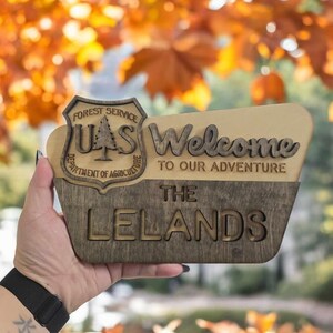 National Park Sign, Forest Service Welcome Sign, Welcome to Our Wedding ...