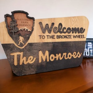 National Park Sign, Forest Service Welcome Sign, Welcome to Our Wedding ...
