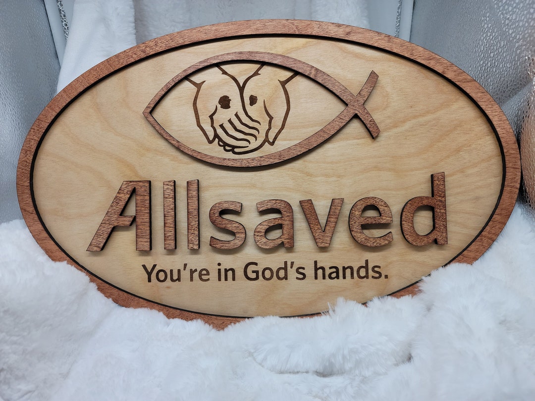 God's Hands CUT FILE - Religious Sign, Wall Art, Christian, Saved, in ...