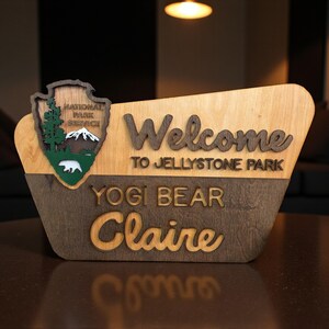 National Park Sign, Forest Service Welcome Sign, Welcome to Our Wedding ...